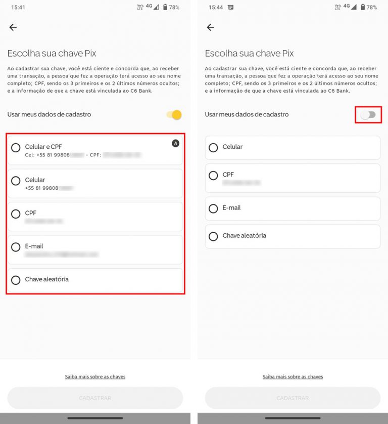 Aplicativo C6 Bank: saiba como cadastrar o Pix e transferir dinheiro ...